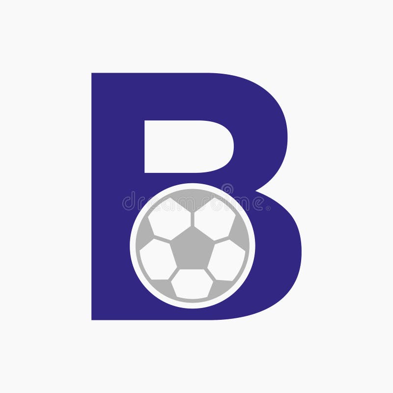 Initial Letter B Soccer Logo. Football Logo Design Vector Template ...