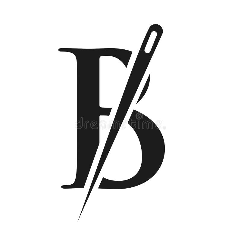 Letter X Tailor Logo, Needle and Thread Combination for Embroider ...