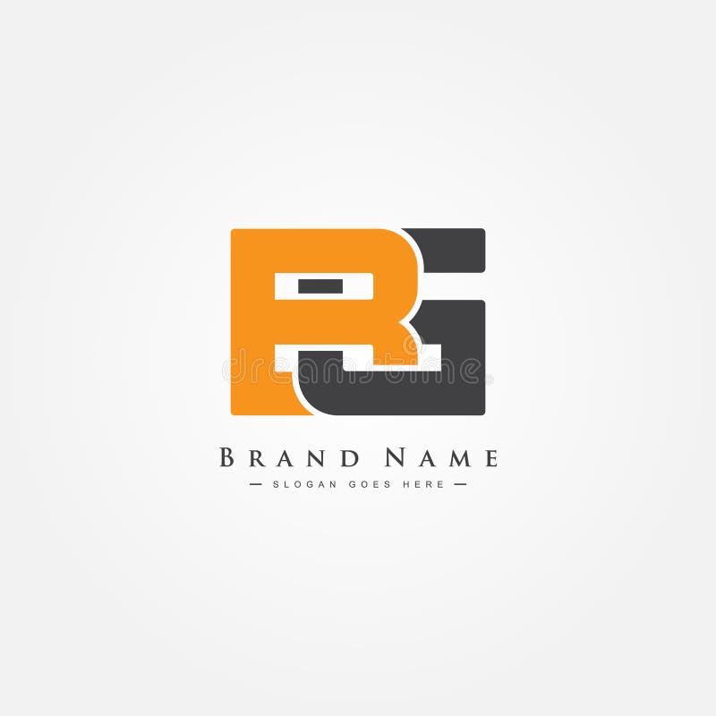 Initial Letter BG Logo - Simple Business Logo Stock Vector ...