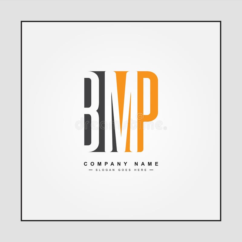 Initial Letter BMP Logo - Minimal Business Logo for Alphabet B, M and P ...