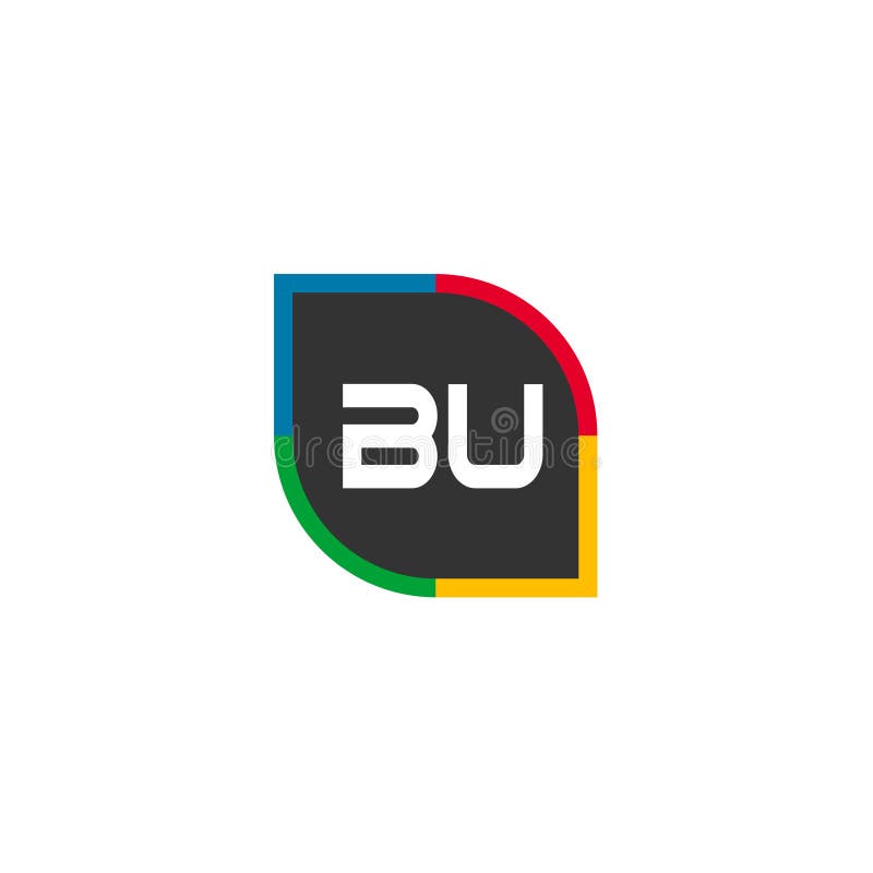 Initial Letter BU Logo Template Design Stock Vector - Illustration of ...