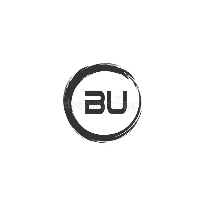 Initial Letter BU Logo Template Design Stock Vector - Illustration of ...