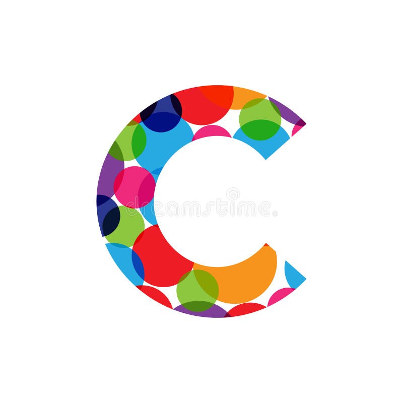 Initial Letter C, CIRCLE ABSTRACT Stock Vector - Illustration of ...