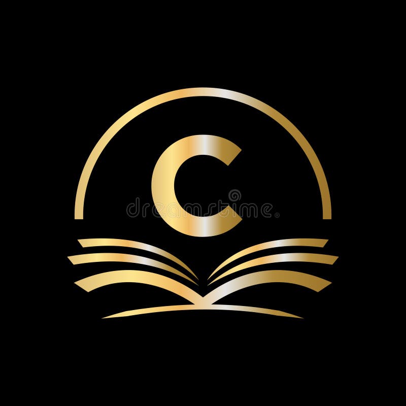 Initial Letter C Education Logo Book Concept. University, Academy ...