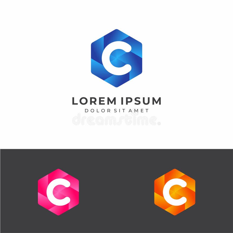 Initial Letter C Hexagon Logo Modern Good Logo Stock Illustrations – 10 ...