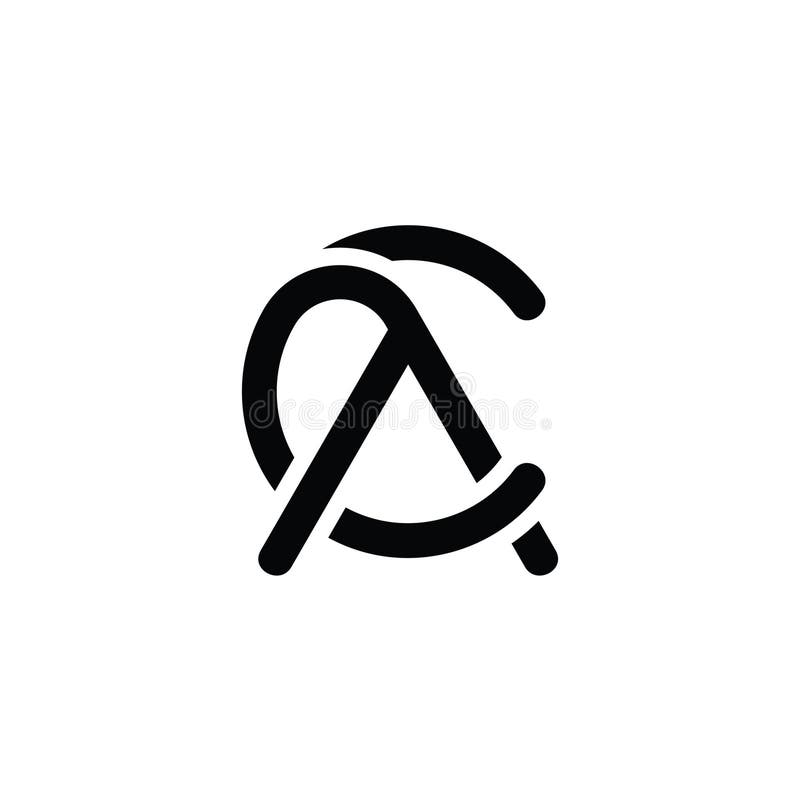 Initial Letter CA AC Logo Design Inspiration Stock Illustration ...