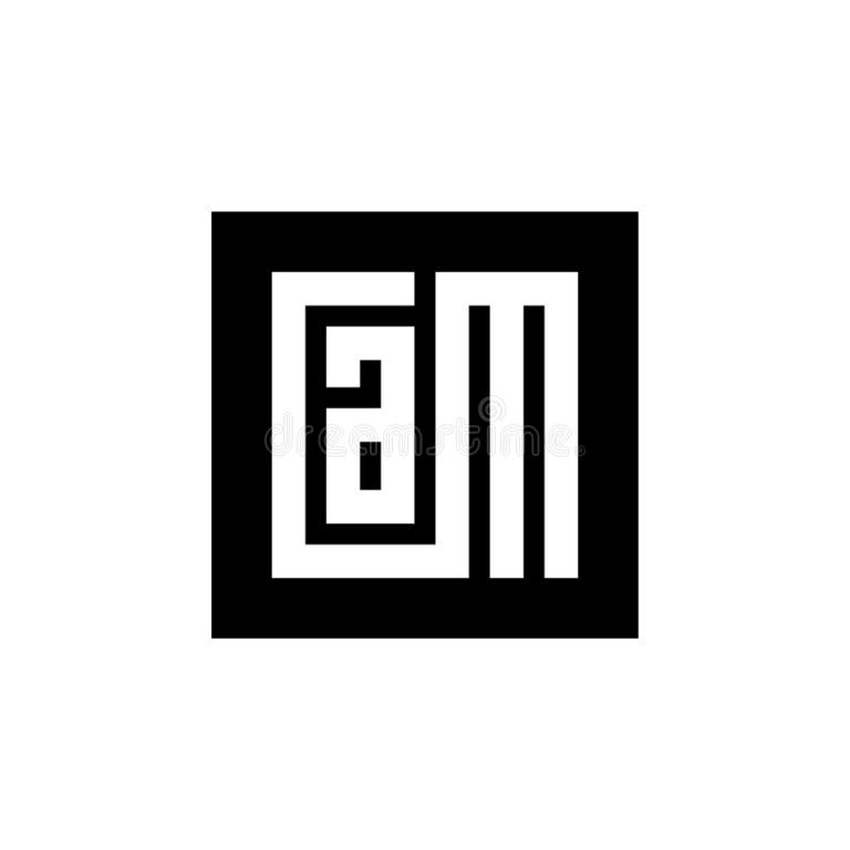 Initial Letter Cam Logo Icon, Square Shape Monogram Logo - Vector Stock ...