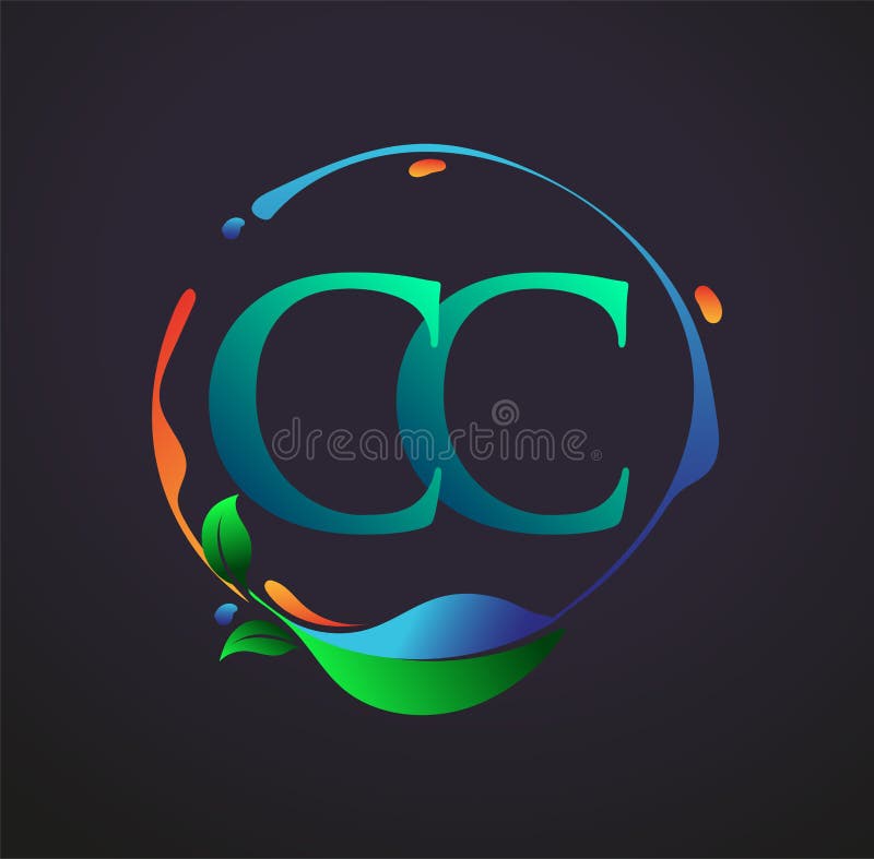 Initial Letter CC with Nature Elements Logo, Colorful Nature and ...