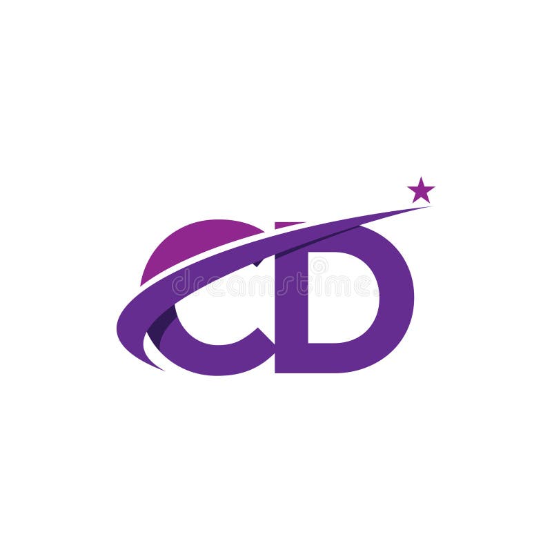 Initial Letter CD stock vector. Illustration of creative - 359277371