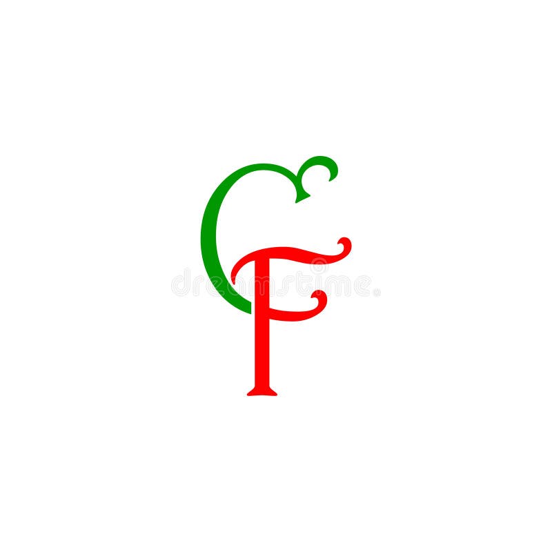 Initial Letter CF Logo Template Design Stock Vector - Illustration of ...