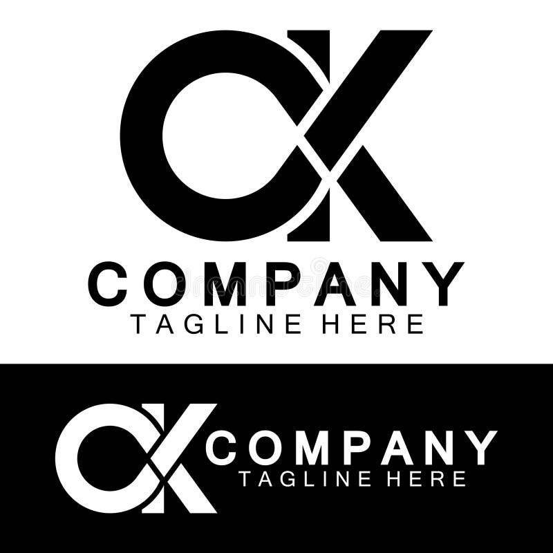 Initial Letter CK Logo Design Vector Template Stock Vector ...