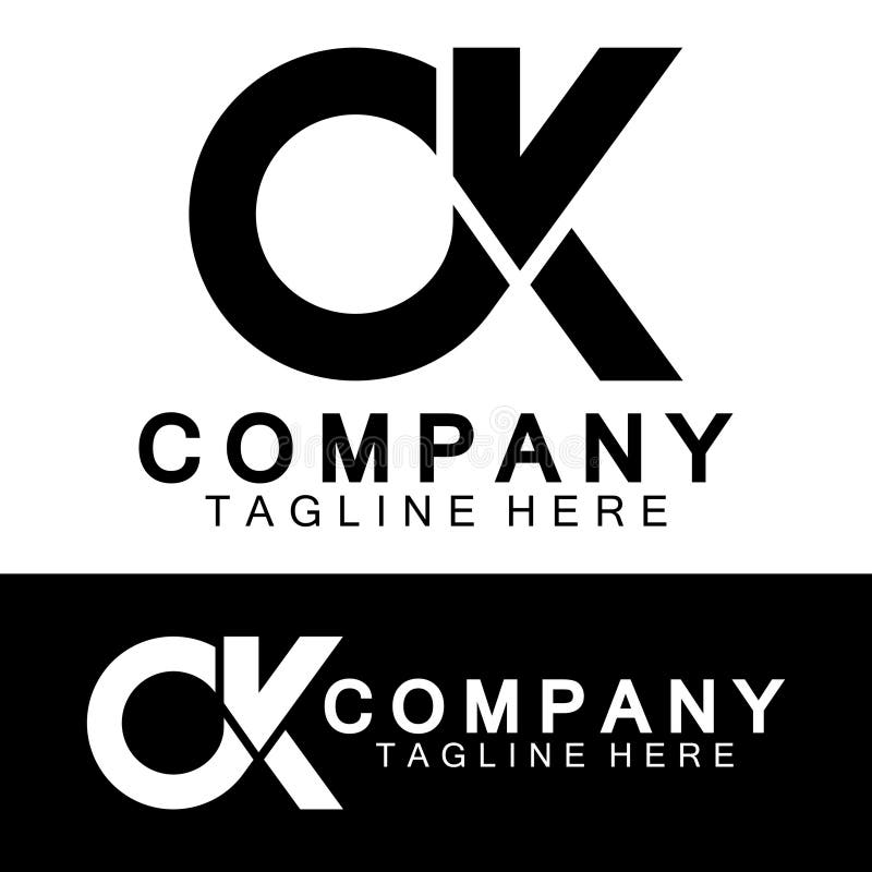 Initial Letter CK Logo Design Vector Template Stock Vector ...