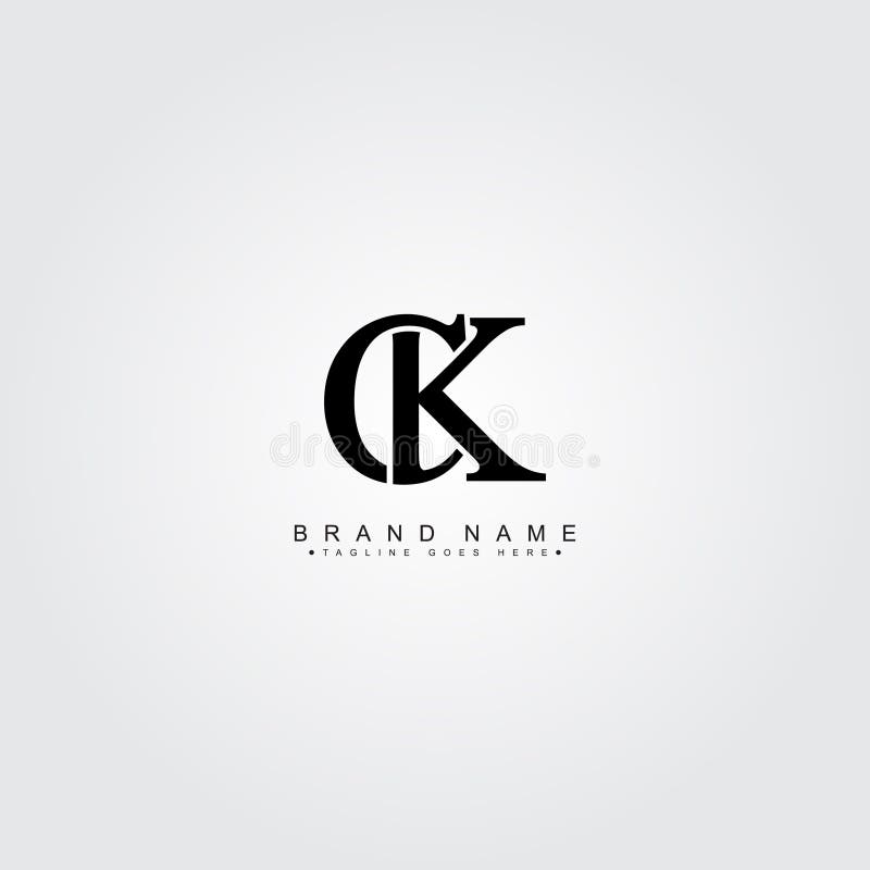 Initial Letter CK Logo - Simple Business Logo Stock Vector ...