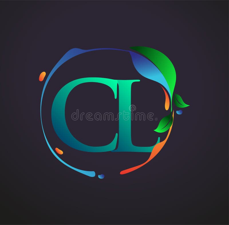 Initial Letter CL with Nature Elements Logo, Colorful Nature and ...