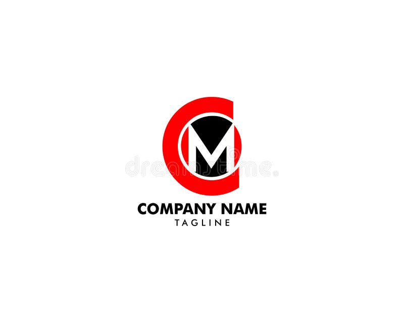 Initial Letter CM Logo Template Design Stock Vector - Illustration of ...
