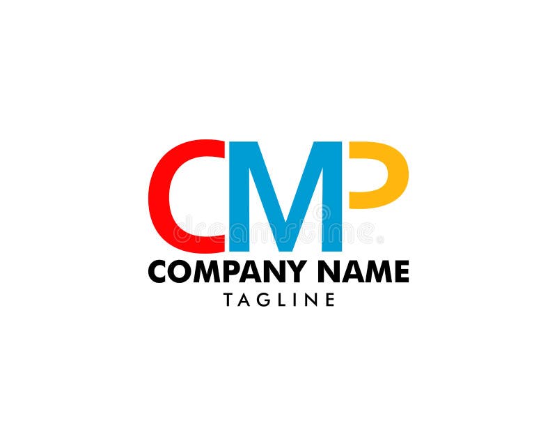 Initial Letter CMP Logo Design Vector Stock Vector - Illustration of ...