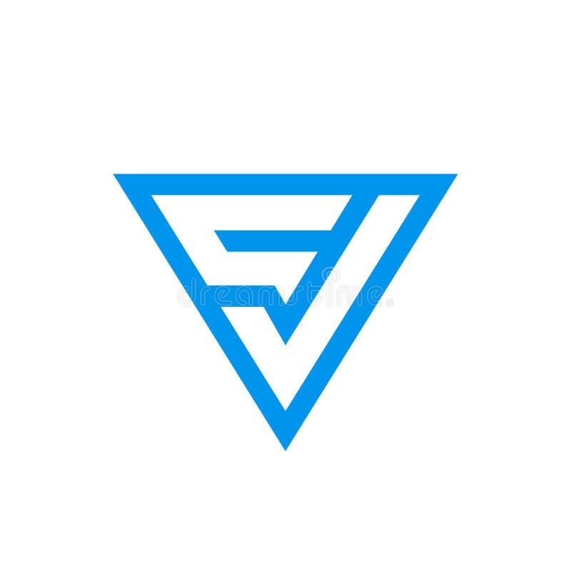 Initial Letter CV or VC Logo Design, Creative Monogram Logo, Triangle ...