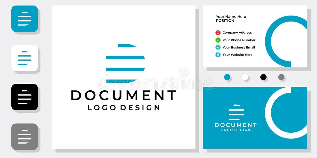 D Document Logo Stock Illustrations – 618 D Document Logo Stock ...
