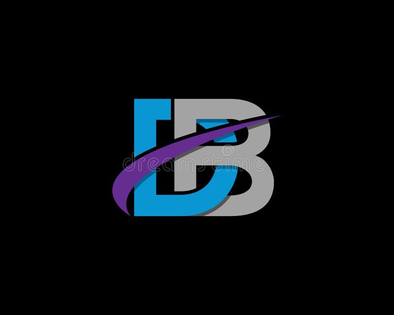 Initial Letter DB Unique Logo Design. Stock Vector - Illustration of ...