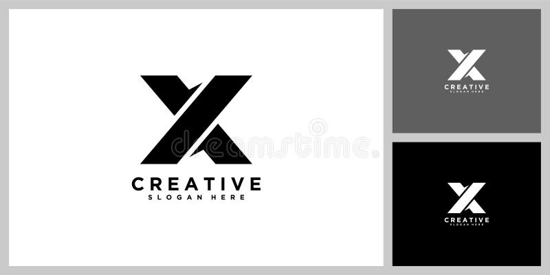 Initial Letter X Design Template Stock Vector - Illustration of design ...