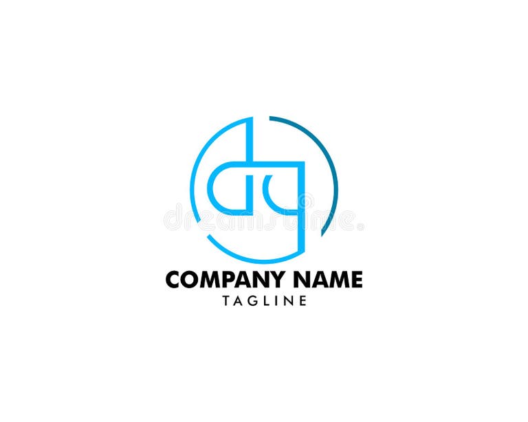 Initial Letter DG Logo Design Template Stock Vector - Illustration of ...