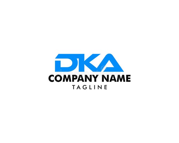 Initial Letter DKA Logo Template Design Stock Vector - Illustration of ...