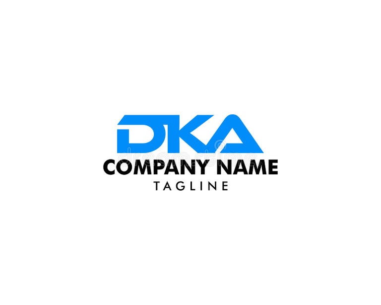 Initial Letter DKA Logo Template Design Stock Vector - Illustration of ...
