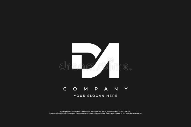 Letter Dm Logo Design Stock Illustrations – 1,223 Letter Dm Logo Design ...