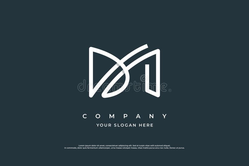 Initial Letter DM Logo Design Vector Stock Vector - Illustration of ... Initial Letter DM Logo Design Vector Stock Vector - Illustration of ...