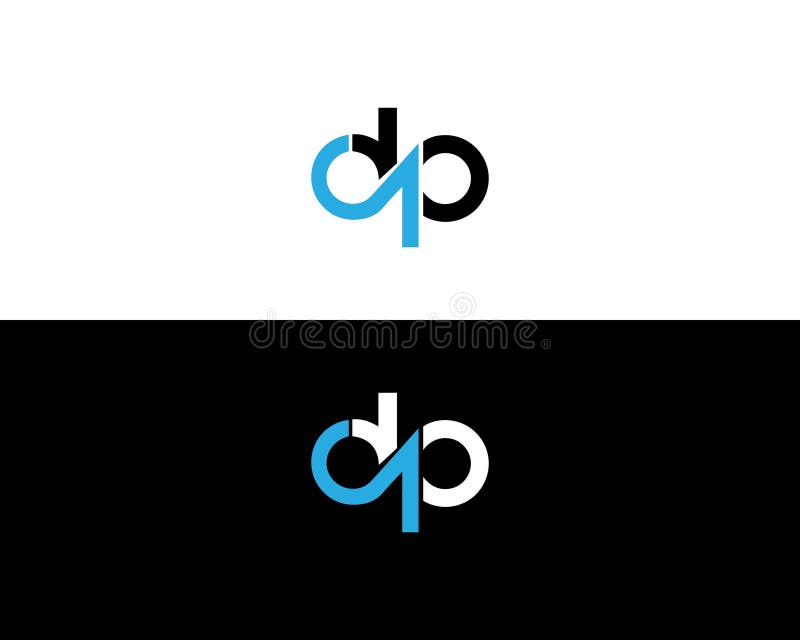 Initial Letter DP Logo Design Stock Vector - Illustration of logo ...