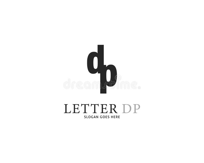 Initial Letter DP Logo Template Design Stock Vector - Illustration of ...