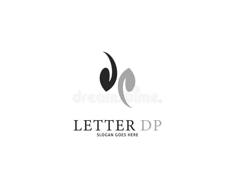Initial Letter DP Logo Template Design Stock Vector - Illustration of ...