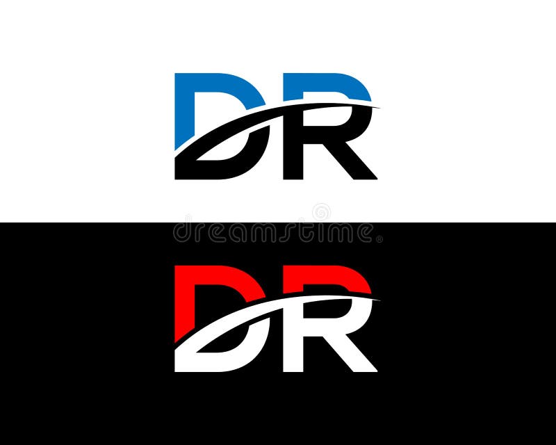 Initial Letter DR Logo Icon Template Stock Vector - Illustration of ...