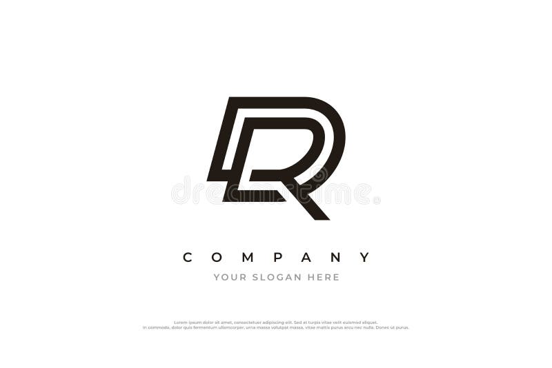Initial Letter DR Logo or RD Monogram Logo Design Vector Stock Vector ...