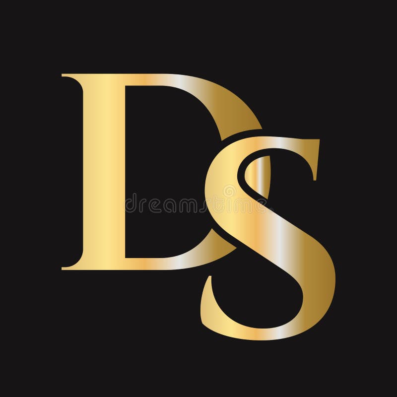 Initial Letter DS, SD Logo Design Vector Template. Monogram DS Logotype ...