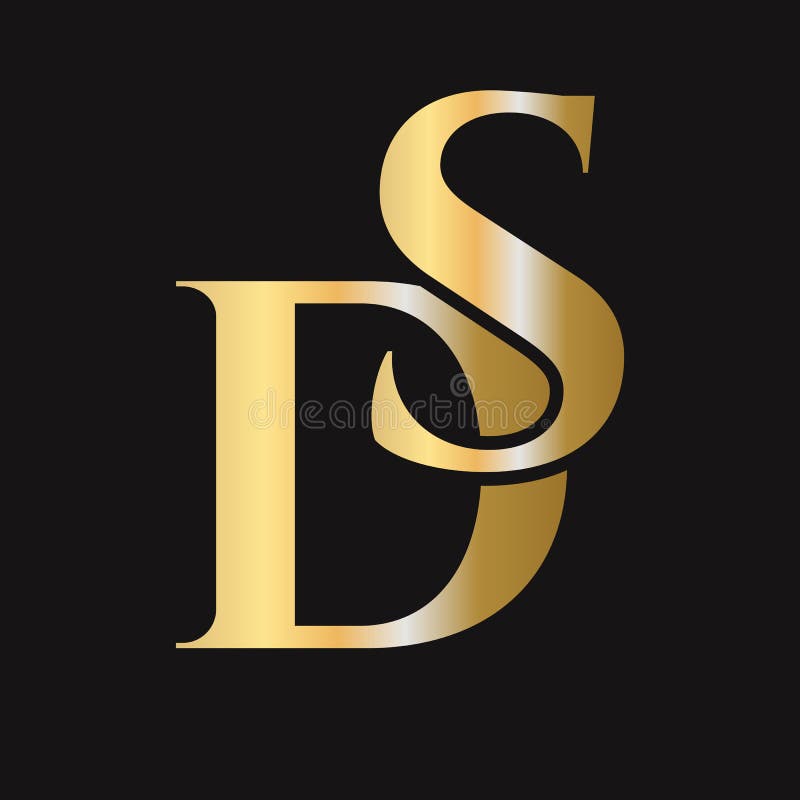 Initial Letter DS, SD Logo Design Vector Template. Monogram DS Logotype ...