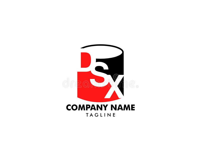 Initial Letter DSX Logo Template Design Stock Vector - Illustration of ...