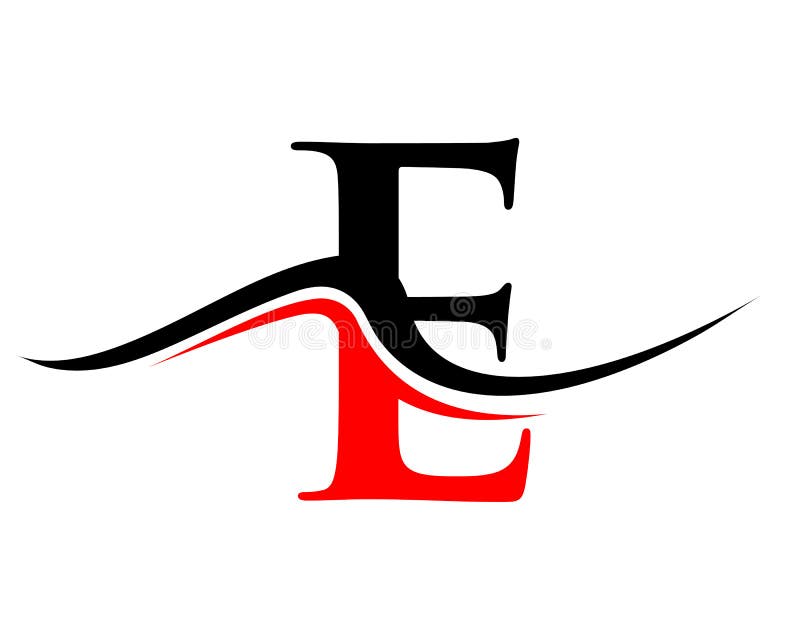 Initial Letter E Logo Design. Monogram and Creative Alphabet E Logotype Vector Template Stock ...