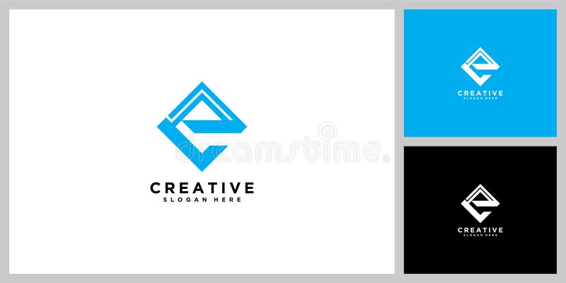 Initial Letter E Logo Design Template Stock Vector - Illustration of minimal, icons: 330002579