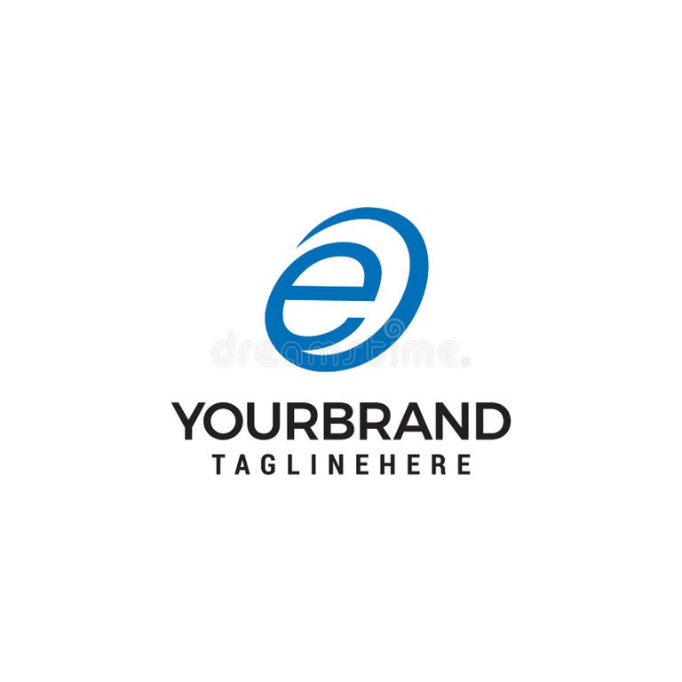 Initial Letter E Tech Logo Design Template Element. Eps10 Vector Stock ...