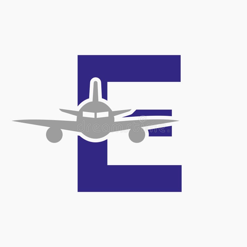 Creative Letter E Plane Logo Stock Illustrations – 95 Creative Letter E ...