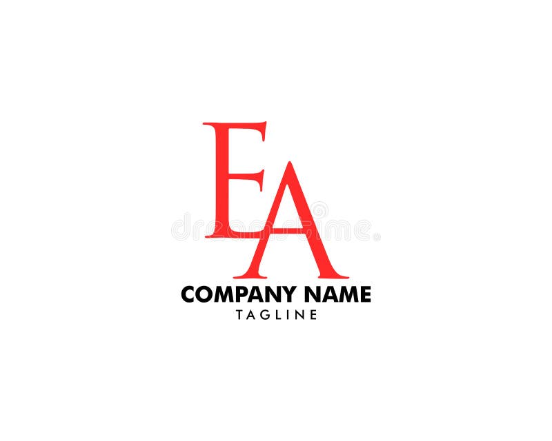 Letter Ea Logo Design Template Stock Illustrations – 1,175 Letter Ea ...