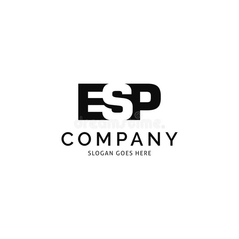 Initial Letter ESP Icon Vector Logo Template Illustration Design Stock ...