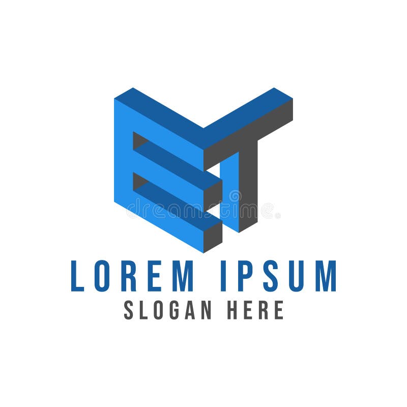 Initial Letter ET Modern Logo Ideas. Inspiration Logo Design. Template ...