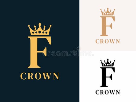 Letter F Logo Crown Stock Illustrations – 557 Letter F Logo Crown Stock ...
