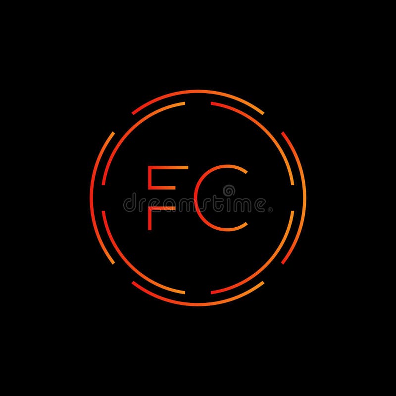 Initial Letter FC Logo Design Vector Template. Creative Linked ...