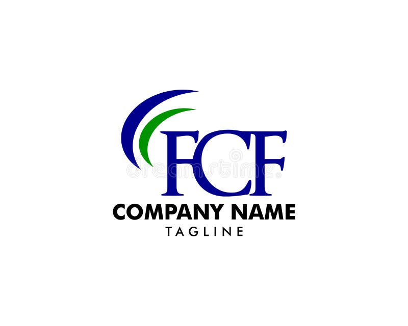 Initial Letter FCF Logo Template Design Stock Vector - Illustration of ...