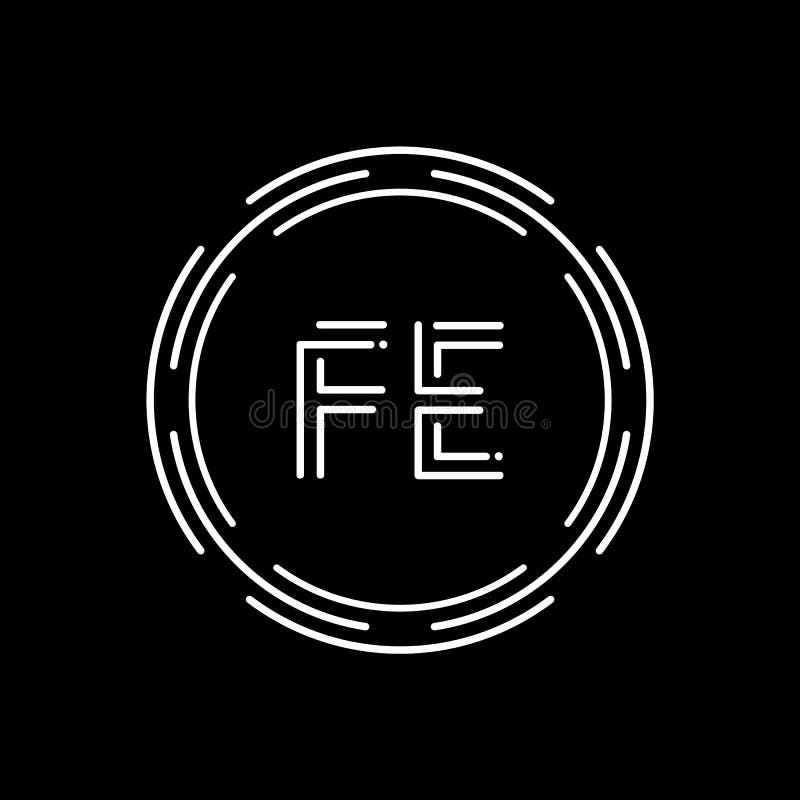 Initial Letter FE Logo Design Vector Template. Creative Linked ...