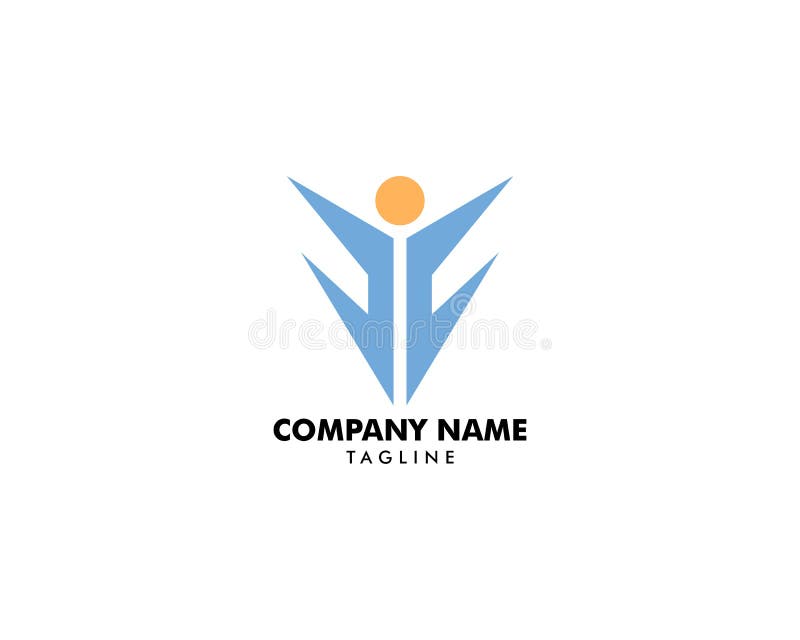 Initial Letter FF Logo with People Design Vector Stock Vector ...