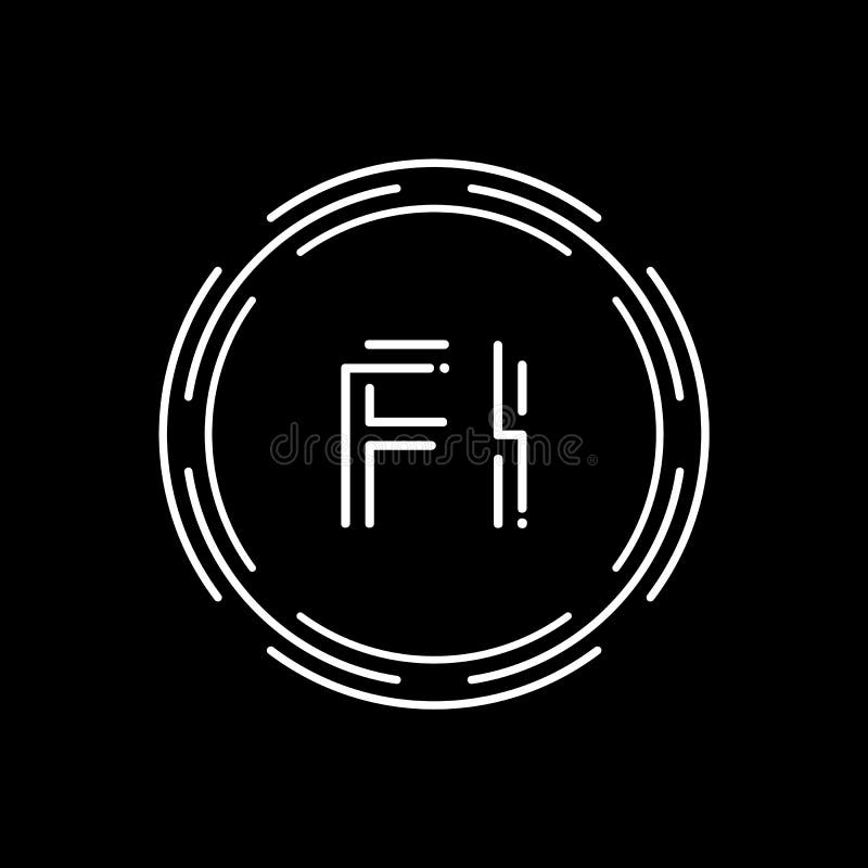 Initial Letter FI Logo Design Vector Template. Creative Linked ...